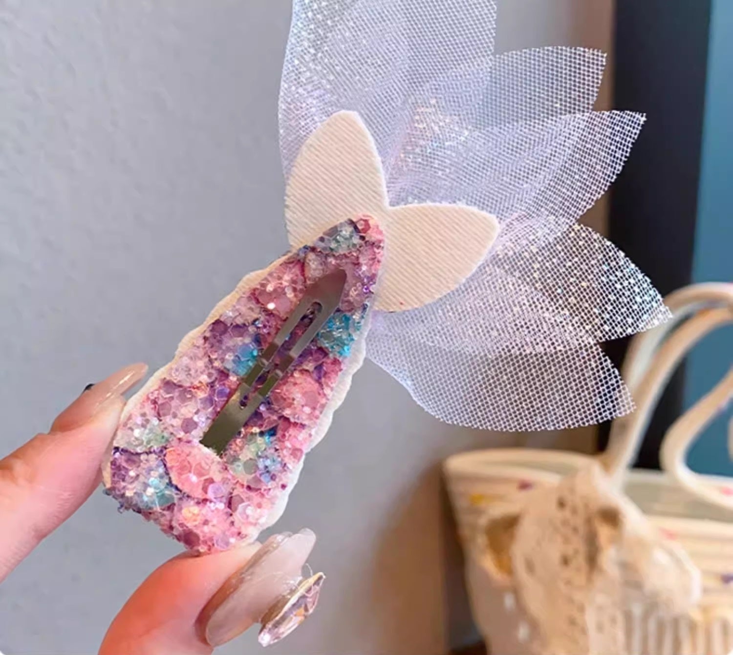 Sparkling Glittery Mermaid Tail Hair Clip – MiniClosetCo